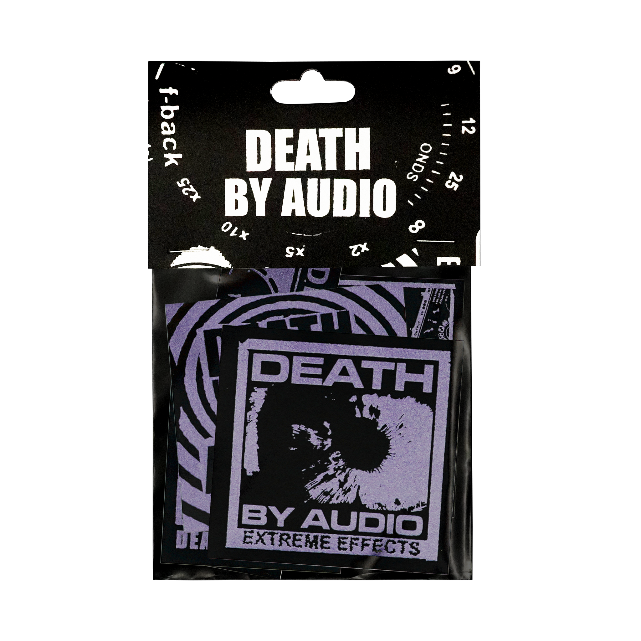 Death By Audio Sticker Pack: Metallic Purple/Black