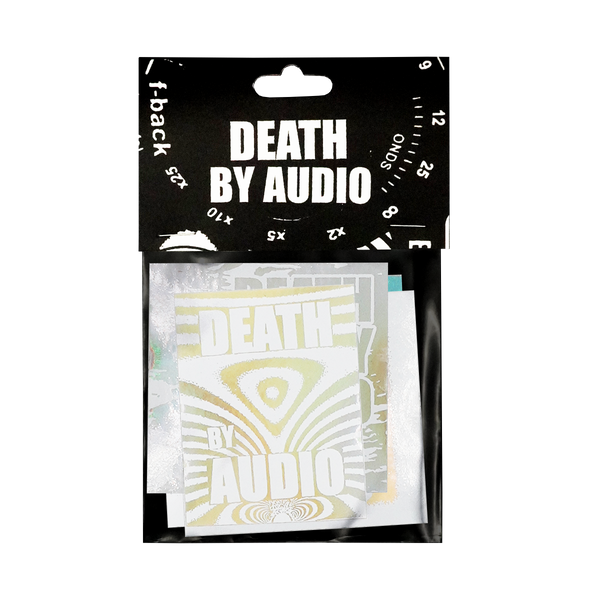 Death By Audio Sticker Pack: Holographic/White