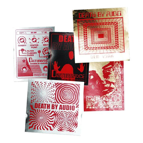 Death By Audio Sticker Pack: Red/Silver/Gold
