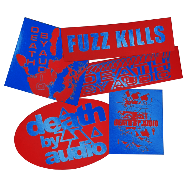 Death By Audio Sticker Pack: Blue/Red